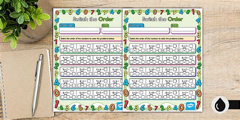 Commutative Addition Worksheet 1 Teacher Made Twinkl