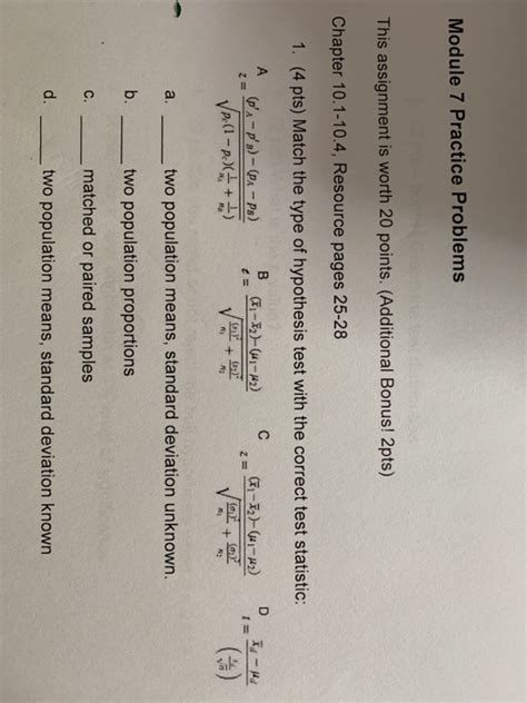 Solved Module 7 Practice Problems This Assignment Is Worth