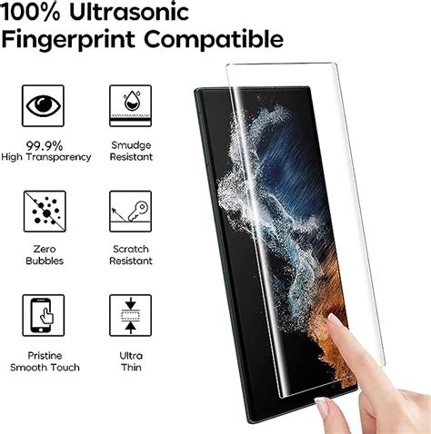 Golden Mask For Samsung S21 Ultra Curved Uv Tempered Glass Screen
