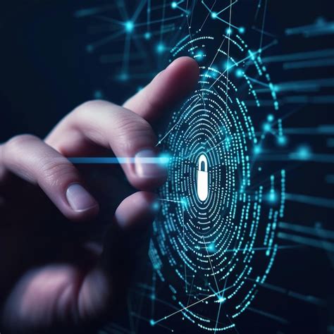Premium Photo Authentication Login Or Cybersecurity Fingerprint And