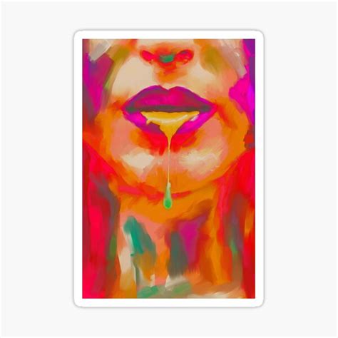Sexy Lips Sticker By Noramohammed Redbubble