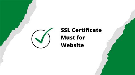 SSL CERTIFICATE IS A MUST FOR WEBSITES Https In Blog