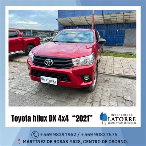 Toyota Hilux Dx 4x4 2021 Inversiones Latorre
