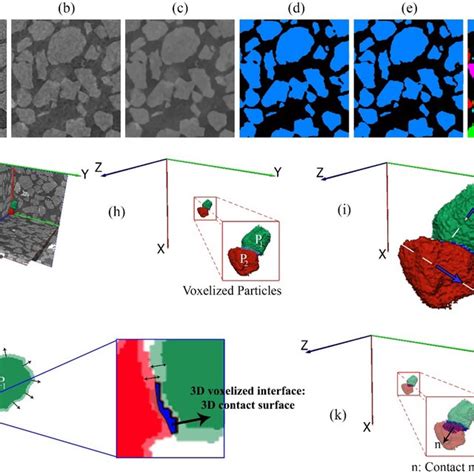 Voxelized Renderings Of A Grains Package As Well As A Cross Section Of
