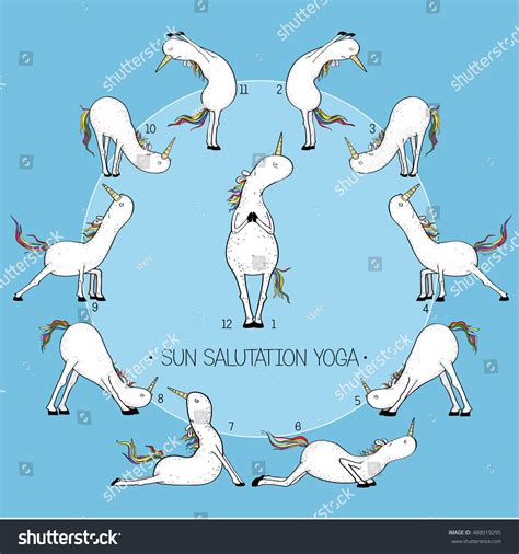 Sun Salutation Stock Vector Royalty Free 488019295 Shutterstock