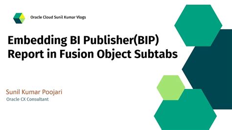 Embedding Bi Publisherbip Report In Object Subtabs In Oracle Fusion