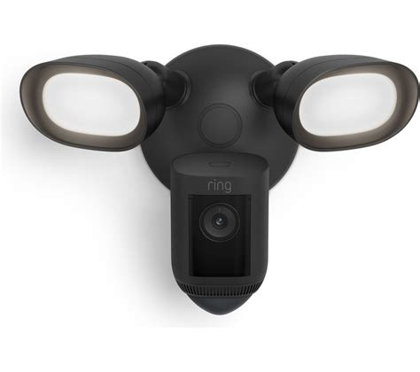 RING Floodlight Wired Pro Full HD 1080p WiFi Security Camera Black