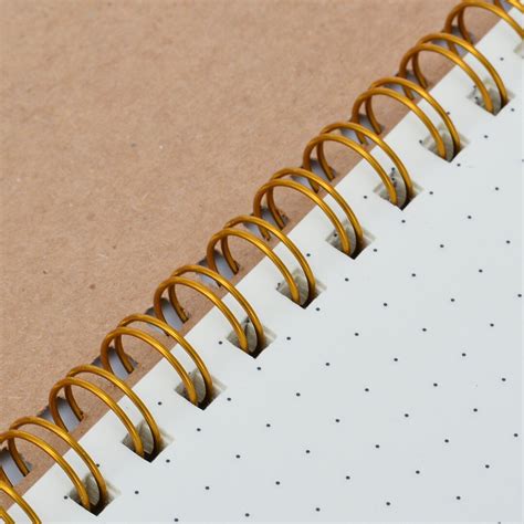 A5 Medium Dotted Grid Spiral Notebook Journal Card Grandado