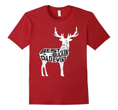 Mens Best Buckin Dad Ever T Shirt Deer Hunting Fathers Day T