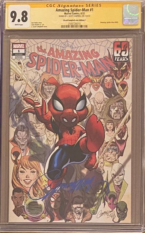 Amazing Spider Man 1 J Scott Campbell Edition F Spider Ham Cgc 98