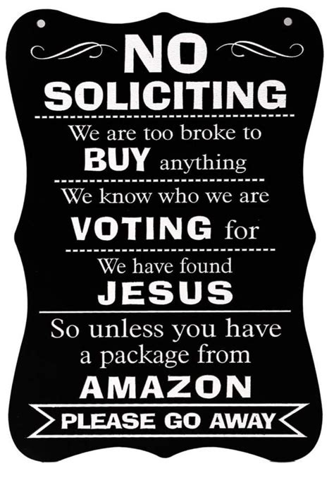 Funny No Soliciting Sign Printable Printable Calendars At A Glance
