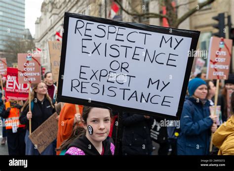 Million Women Rise March As Part Of International Womens Day 2024