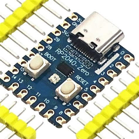 Placa De Desarrollo Pico Del Microcontrolador Rp2040 Zero Para