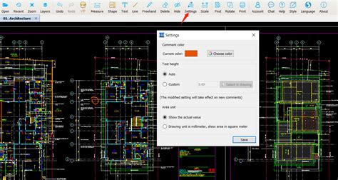 How To Change Comment Setting In CAD Reader CADReader