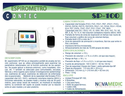 Espirometro Contec Sp 100 Pdf