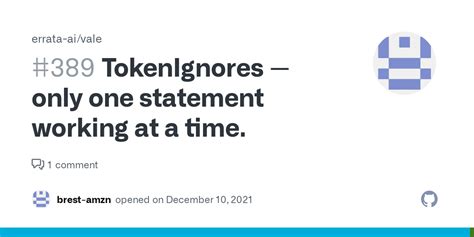 TokenIgnores Only One Statement Working At A Time Issue 389