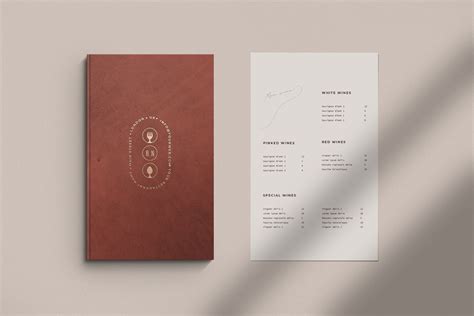 Restaurant Menu Mockup Design Cuts