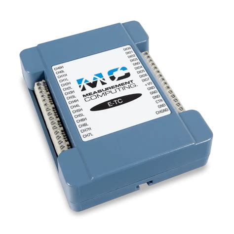 Digilent Mcc E Tc Thermocouple Measurement Ethernet Daq Device Robotshop
