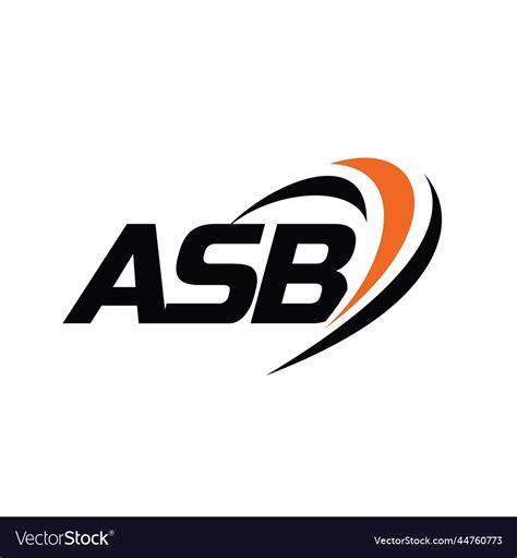 Asb Monogram Logo Vector Image On Vectorstock Vector Logo Monogram