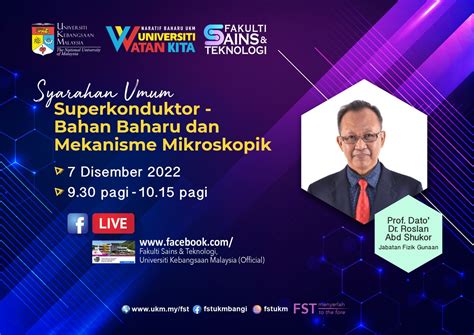 Syarahan Umum Profesor Dato Dr Roslan Abd Shukor Faculty Of Science
