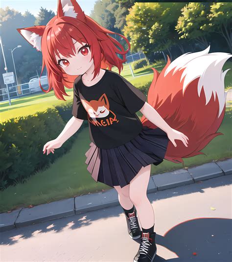 Cute Foxgirl By Protonovadarkstar On Deviantart