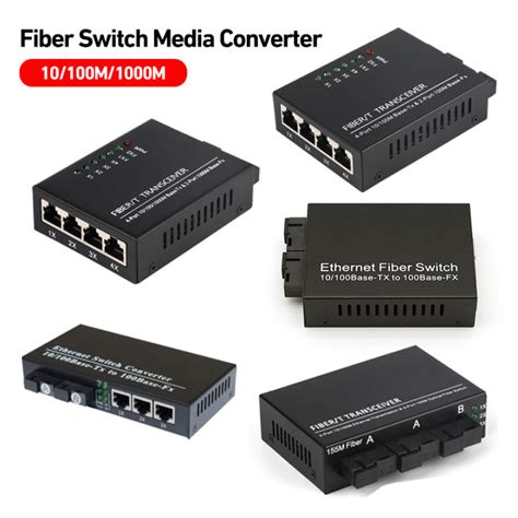 Aspor Ethernet Fiber Switch 3a 3b Sc 6port 2 Rj45 10 100m Ethernet