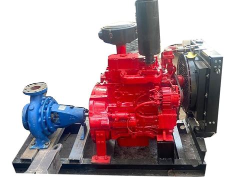 Mild Steel 50 Hz Fire Fighting Diesel Pump Max Flow Rate 3000 Lph At