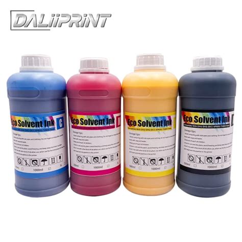 1 Years Outdoor Durable 1000ml Eco Solvent Printer Printing Ink Cmyk 4