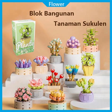 Jual Loz Mainan Balok Buket Bunga Blok Susun Bangunan Flower Bouquet Diy Untuk Dekorasi Meja