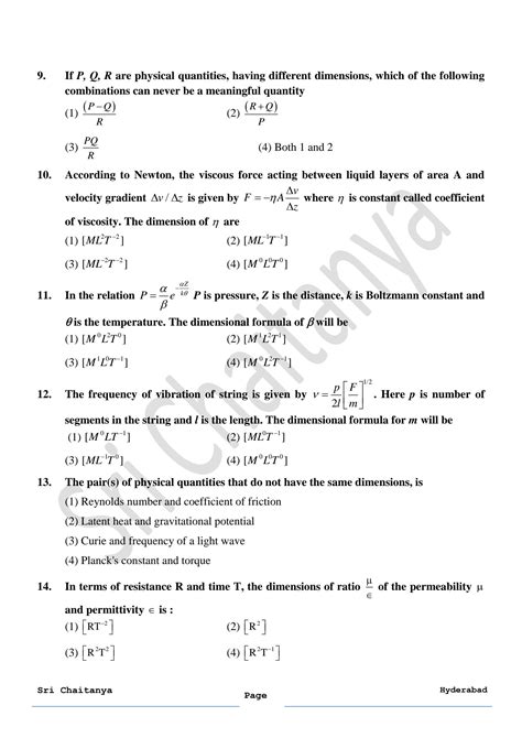 SOLUTION Physics Unit Dimensions And Measurements Studypool