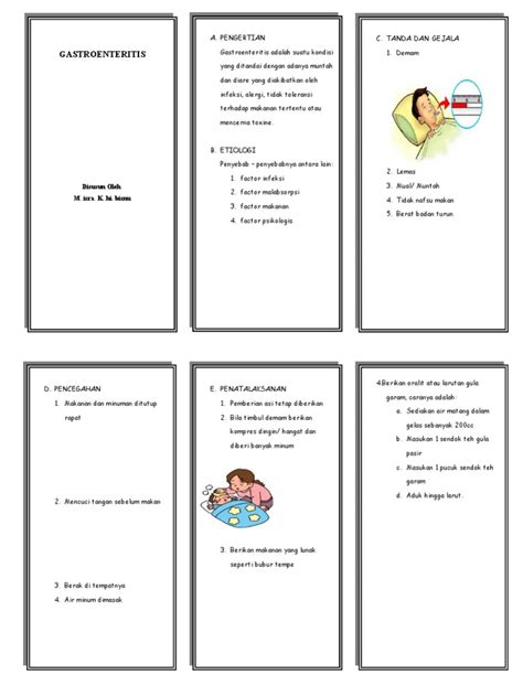Leaflet Gastroenteritis Pdf