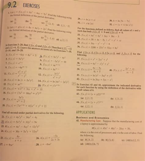solved 9 2 exercises y 9y find the followsing asing 29 let
