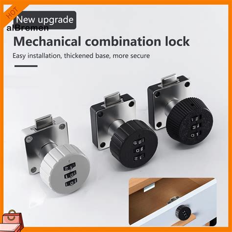New 1 Set Combination Lock 3 Digit Password Anti Theft Mailbox Cabinet Door Security Hardware