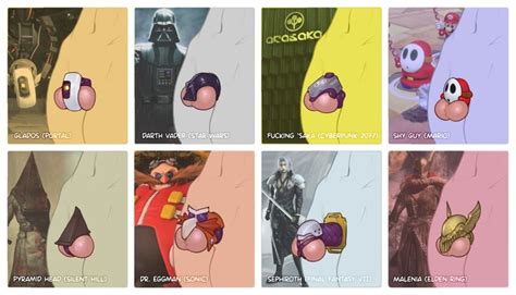 Tailbox Darth Vader Dr Eggman Glados Malenia Blade Of Miquella Pyramid Head Sephiroth