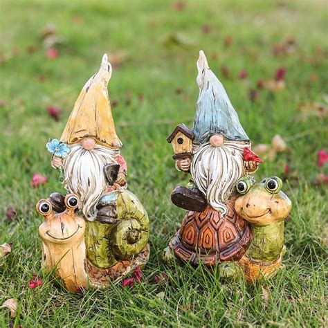 Teresas Collections Garden Gnomes Statues Decoration For Yard Decor
