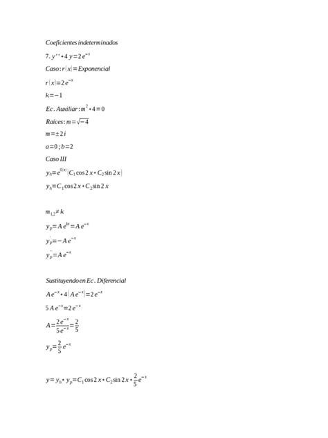 Coeficientes Indeterminados Pdf