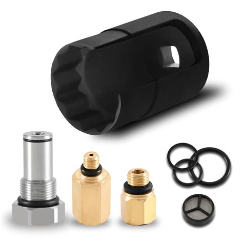 High Pressure Oil Pump Valve Air Test Fitting Tool Oil Rail Adapters