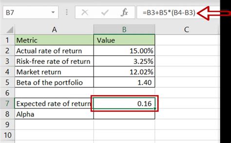 how to calculate alpha in excel spreadcheaters