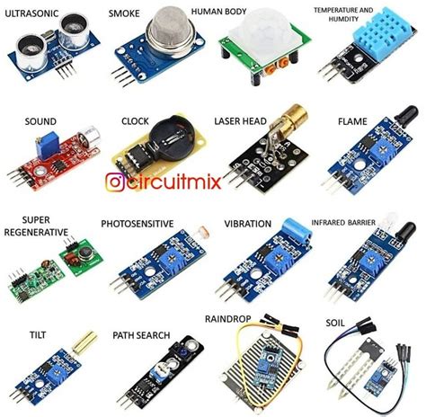 Different Types Of Sensors Available For Projects Arduino