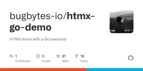 GitHub Bugbytes Io Htmx Go Demo HTMX Demo With A Go Backend
