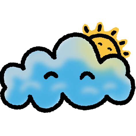 Sun And Clouds 31113272 Png