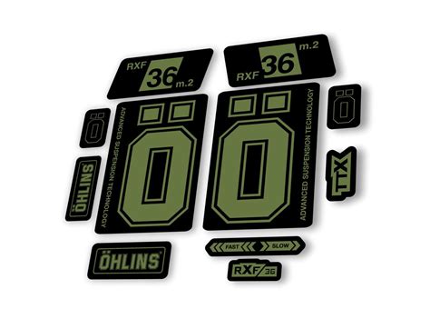 Ohlins Rxf36 M2 2019 Fork Suspension Sticker Decal Kit 53 Off