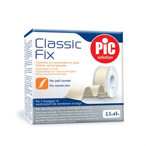 PIC Cerotto Per Fissaggio Classic Fix 2 5 X 500 Cm 1 Rocchetto Bianco