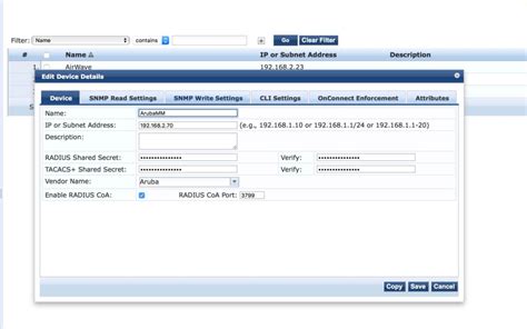 Operator Login With Clearpass Tacacs Flomain Networking