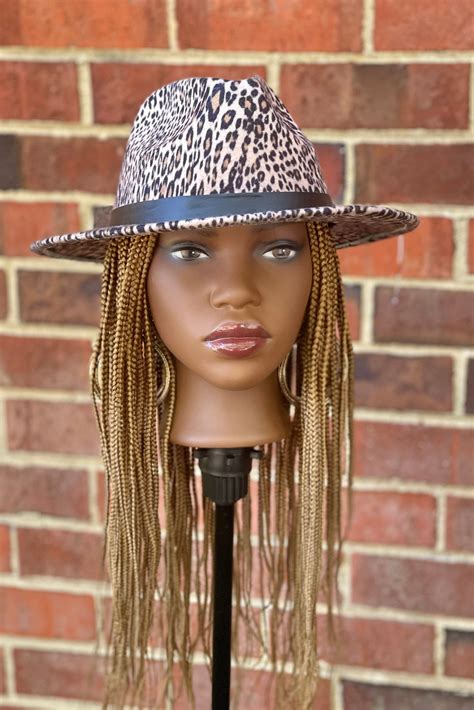 Box Braid Band Hat Braids Cap Wig Etsy