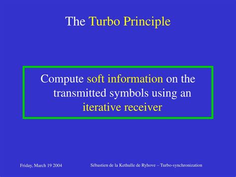 Ppt Turbo Synchronization Powerpoint Presentation Free Download Id7016979