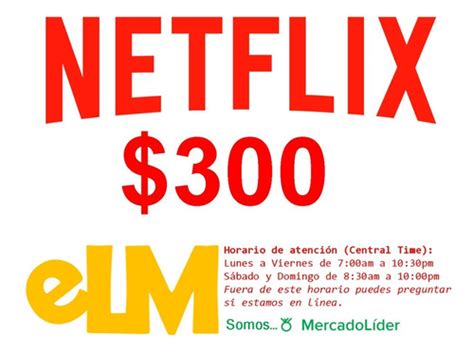 Tarjeta Netflix De 300 Pesos 100 Confiable Mercadolibre