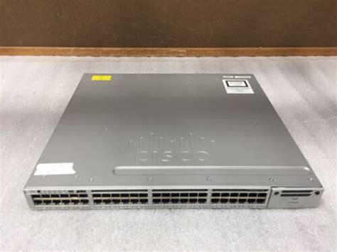 Cisco Catalyst Ws C3850 48p E 48 Port Managed Ethernet Switch W 2x 715w Pwrsply Spw Industrial