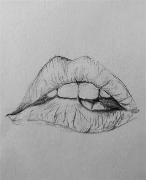 Lip Biting Sketch
