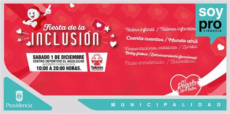 Muniprovi on Twitter SÁBADO FIESTA DE LA INCLUSIÓN POR LA TELETÓN